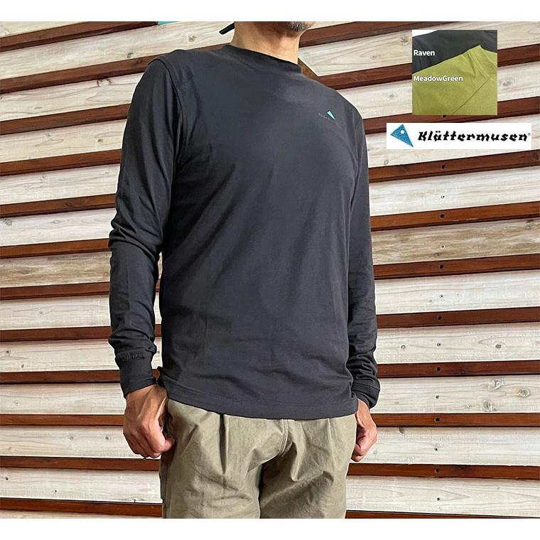 KLATTERMUSEN クレッタルムーセン KM-10422 Root Logo LS Tee M ルートロゴ ロングスリーブ ティー MeadowGreen Raven :2024039 ...