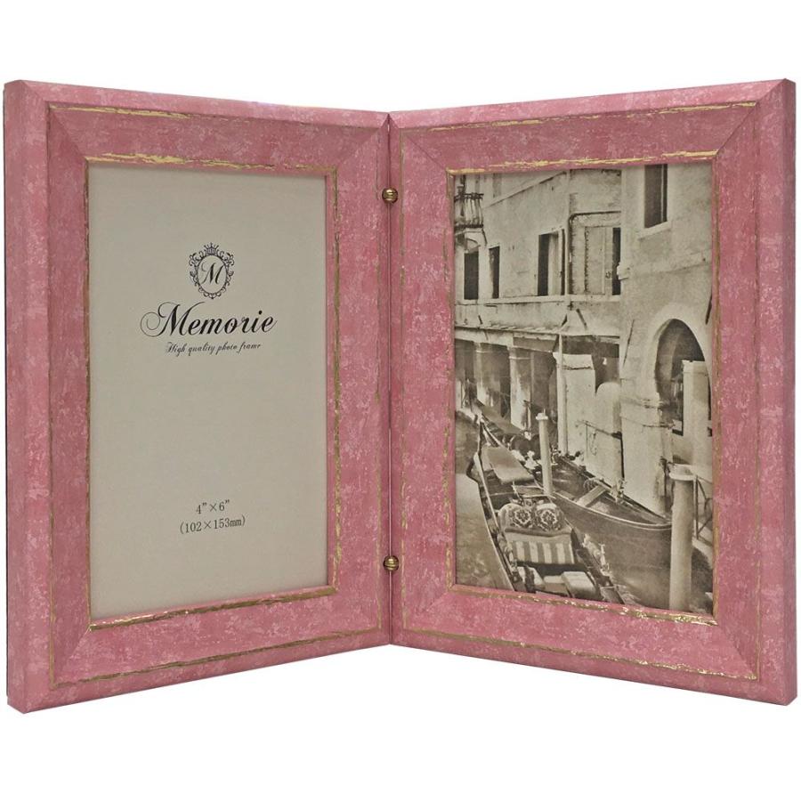 [在庫限り] 2面写真立て 8504 ガラス付 /104×155(H判ダブル) /ハガキサイズ用 : 額縁のタカハシ Yahoo!店 - 通販 - Yahoo!ショッピング