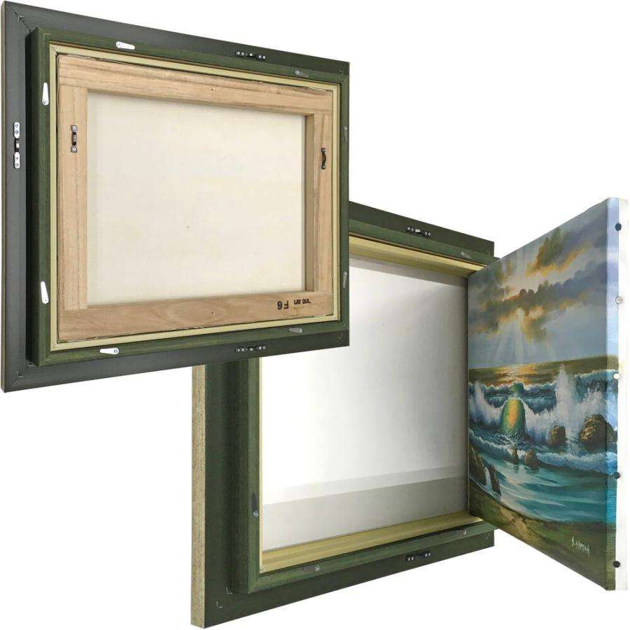 油絵額縁 8164 UVカット強化型アクリル付/530×651(F15)のキャンバス・パネル用(厚さ21ミリ以下) : 額縁のタカハシ Yahoo!店 - 通販 - Yahoo!ショッピング