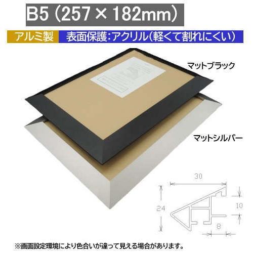FLAP-PL B5 (257×182mm) ポスターフレーム アルミ製 OA額縁 受注生産品 : flap-b5 : 城下町の額縁屋-額のまつえだ - 通販 - Yahoo!ショッピング