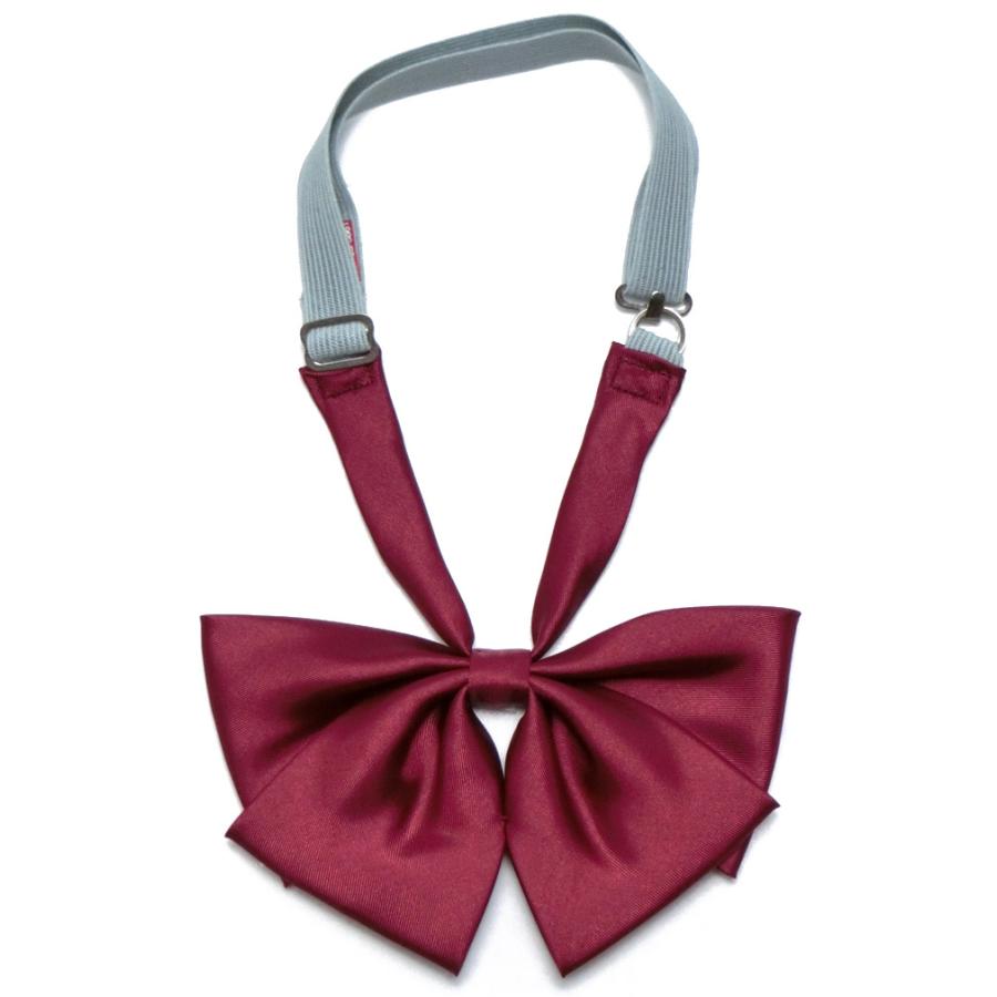 HANECTONE スクールリボン ダブル蝶タイ下がり型 紺/エンジ 巾11.5 ハネクトーン : アイラブ制服.com - 通販 - Yahoo!ショッピング