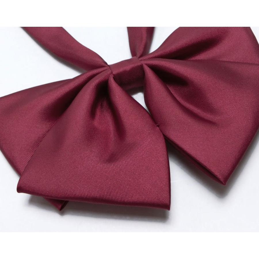 HANECTONE スクールリボン ダブル蝶タイ下がり型 紺/エンジ 巾11.5 ハネクトーン : アイラブ制服.com - 通販 - Yahoo!ショッピング