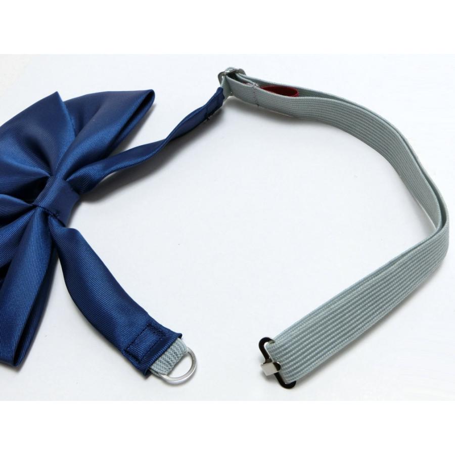 HANECTONE スクールリボン ダブル蝶タイ下がり型 紺/エンジ 巾11.5 ハネクトーン : アイラブ制服.com - 通販 - Yahoo!ショッピング