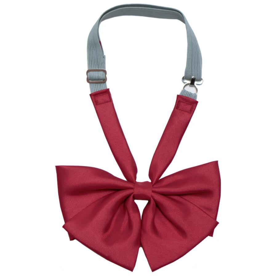 HANECTONE スクールリボン ダブル蝶タイ下がり型 紺/エンジ 巾11.5 ハネクトーン : アイラブ制服.com - 通販 - Yahoo!ショッピング