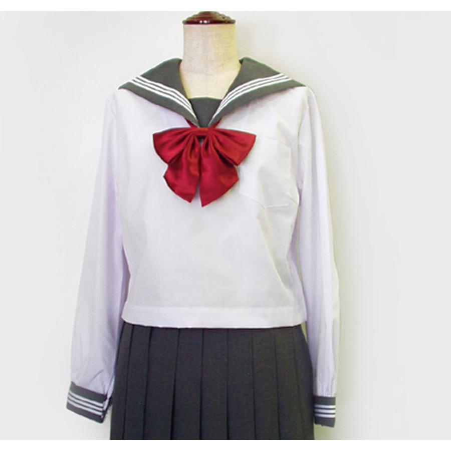 クリオリ セーラー服 長袖 グレー衿白セーラー 合服 夏服 155A/160A/165A/170A/175A 日本製 KURI-ORI : アイラブ制服.com - 通販 - Yahoo!ショッピング