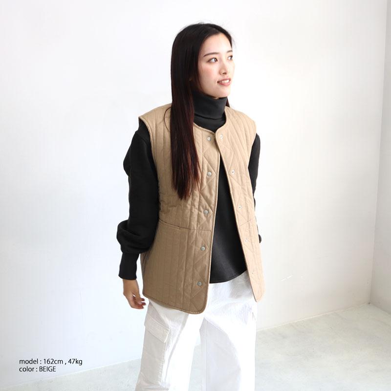 HEAVENLY ヘブンリー キルティングリバーシブルベスト 2361133 レディース 秋冬 アウター ライナー インナー 羽織り ゆったり 綿 ボア : galette-store ...