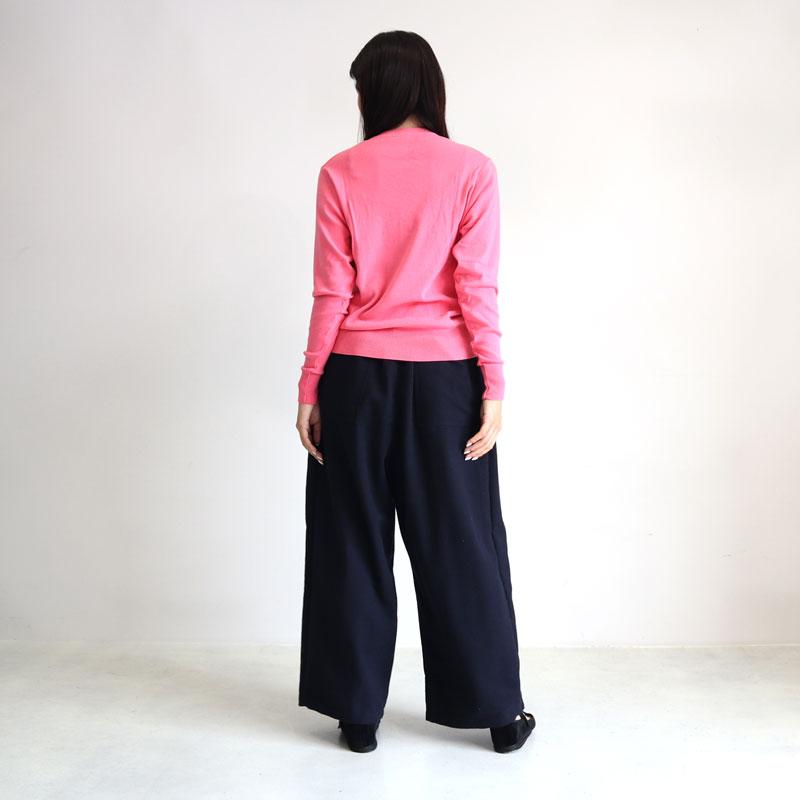 Yarmo yarmo ヤーモ ワークパンツ work pants YAR-23AW-P28 レディース 秋冬 ワイドパンツ ボリュームパンツ バルーンパンツ ブラッシュドヘリンボーン ...