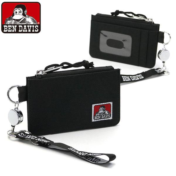 BEN DAVIS 【メール便で送料無料】ベンデイビス パスケース PASS CASE 定期入れ IDケース リール付き 小銭入れ 通学 ...