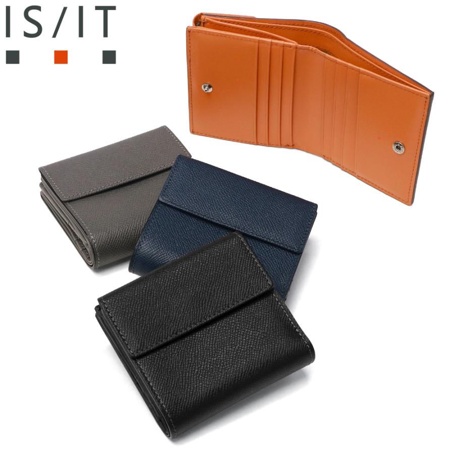 【商品レビューで＋5％】IS/IT 二つ折り財布 メンズ レディース 札 小銭 ブランド 財布 イズイット 小銭入れあり 本革 小さい 大人 二つ折り 小さめ ダッチ カード段8 977604 IS/IT（イズイット） 最大51%☆1/13限定 二つ折り財布 メンズ