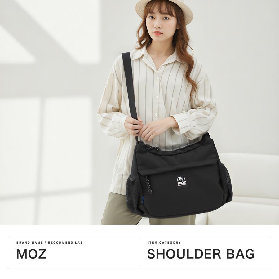 moz 最大41%★6/8限定 モズ ショルダーバッグ レディース 斜めがけバッグ 大きめ ブランド 斜めがけ 大人 軽量 ナイロン 可愛い 横型 撥水 B5 7.6L ZZOK-03 ...