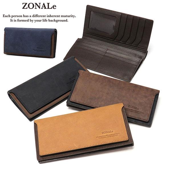 ZONALe 最大51%★10/12迄 ゾナール 長財布 メンズ レディース 本革 革 レザー 薄い ブランド 財布 かぶせ スリム 小銭入れ 日本製 STRATO ストラト 31356 ...