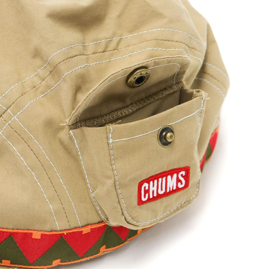 CHUMS 最大32%★2/25限定 日本正規品 チャムス キャップ フェスキャップ Fes Cap 帽子 ロゴ 刺繍 ポケット付き メンズ ...