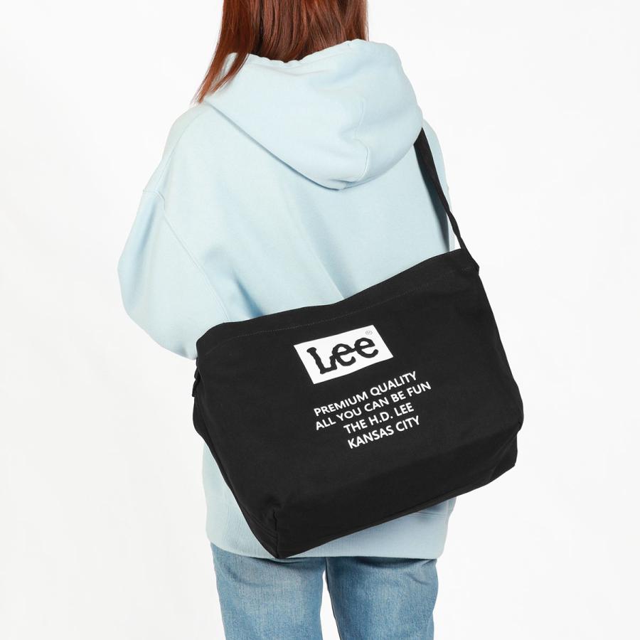 Lee 最大51%★8/24限定 リー ショルダーバッグ メンズ レディース 大きめ A4 B4 軽量 軽い 斜めがけバッグ ブランド キャンバス 帆布 横型 KANSAS 320-805 ...