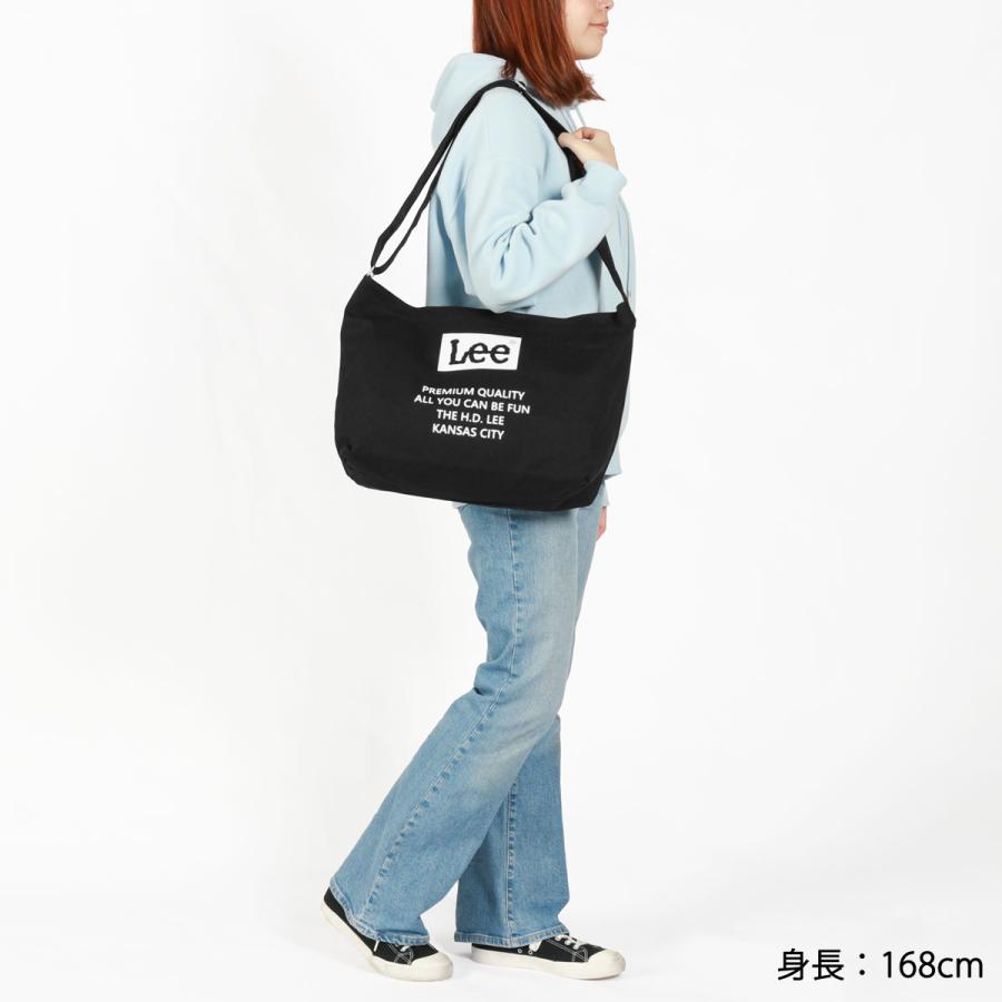 Lee 最大51%★8/24限定 リー ショルダーバッグ メンズ レディース 大きめ A4 B4 軽量 軽い 斜めがけバッグ ブランド キャンバス 帆布 横型 KANSAS 320-805 ...