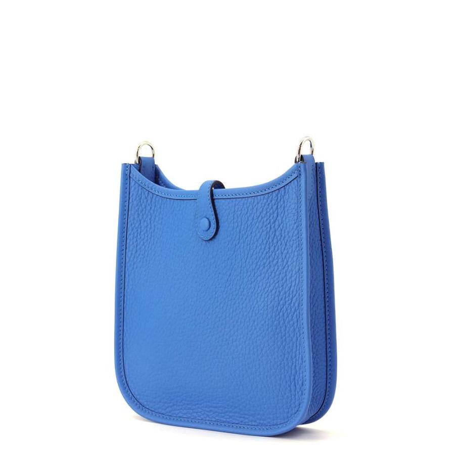 エルメス ショルダーバッグ エブリンTPM ブルーイドラ/シルバー金具 トリヨンクレマンス W刻印 HERMES Evelyne ...