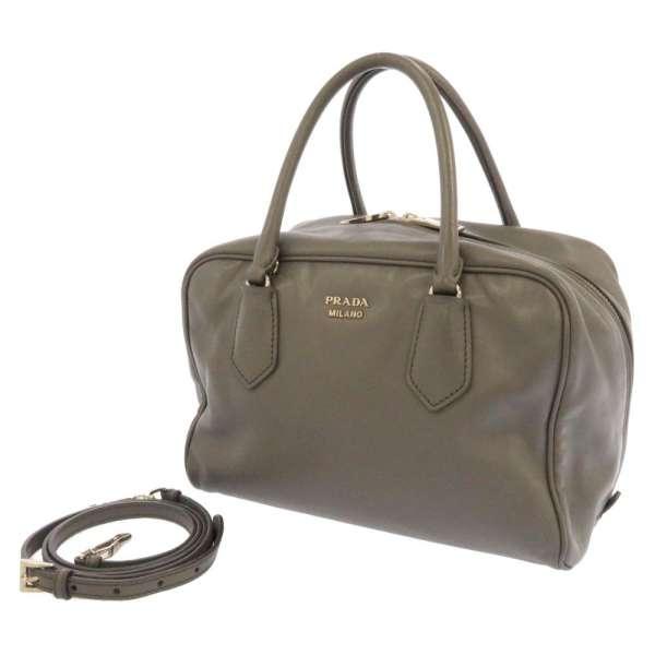 PRADA（プラダ） ハンドバッグ ソフトカーフ 1BB010 PRADA バッグ 2wayショルダーバッグ ミニボストン 安心保証 ...
