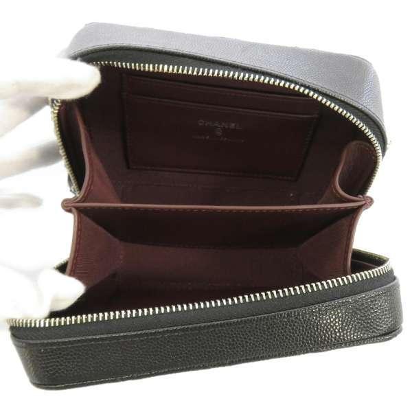 CHANEL（シャネル） チェーンショルダーバッグ マトラッセ ココマーク キャビアスキン AP2426 CHANEL ポシェット 黒 ...