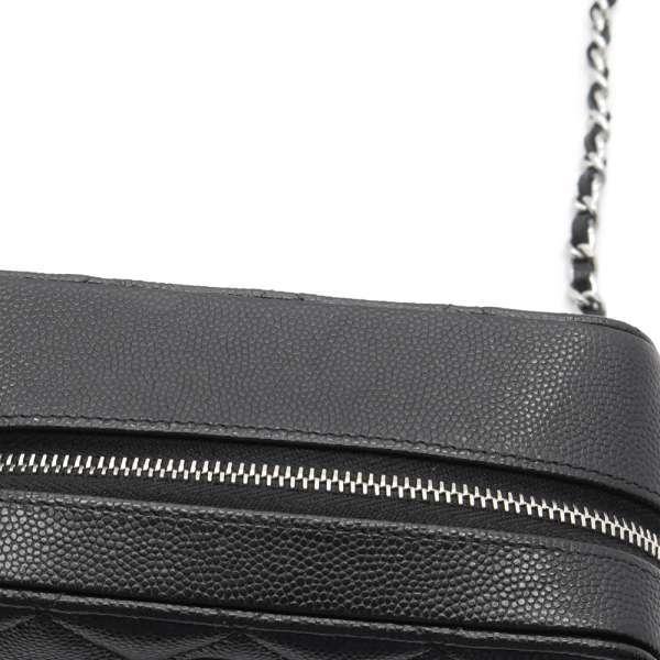 CHANEL（シャネル） チェーンショルダーバッグ マトラッセ ココマーク キャビアスキン AP2426 CHANEL ポシェット 黒 ...