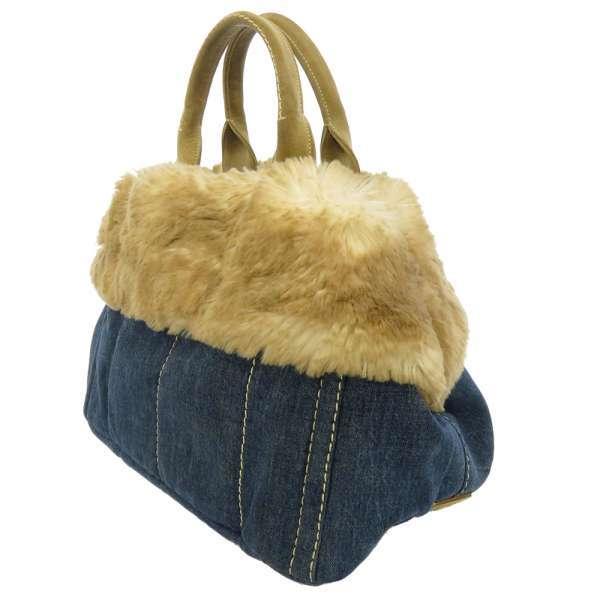 プラダ トートバッグ カナパ BN2182 PRADA バッグ デニム ファー 安心保証 : 7278099 : GALLERY-RARE - 通販 - Yahoo!ショッピング