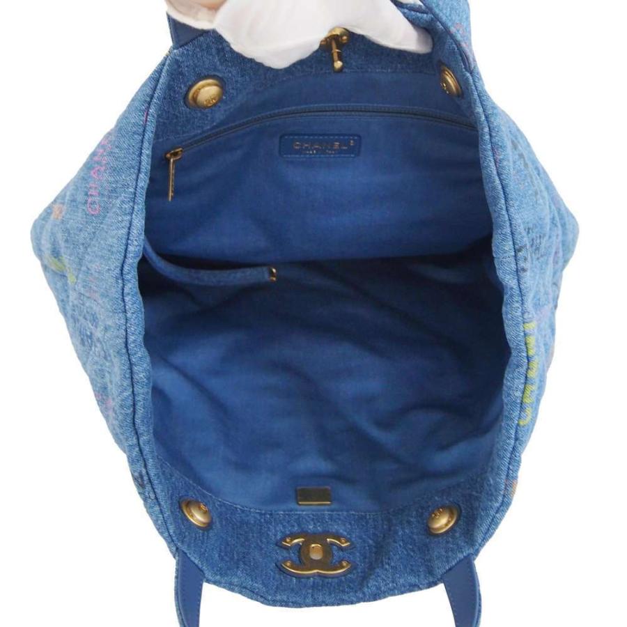 シャネル トートバッグ マキシ ショッピング バッグ デニム AS3128 B07643 CHANEL ショルダーバッグ ブルー ...