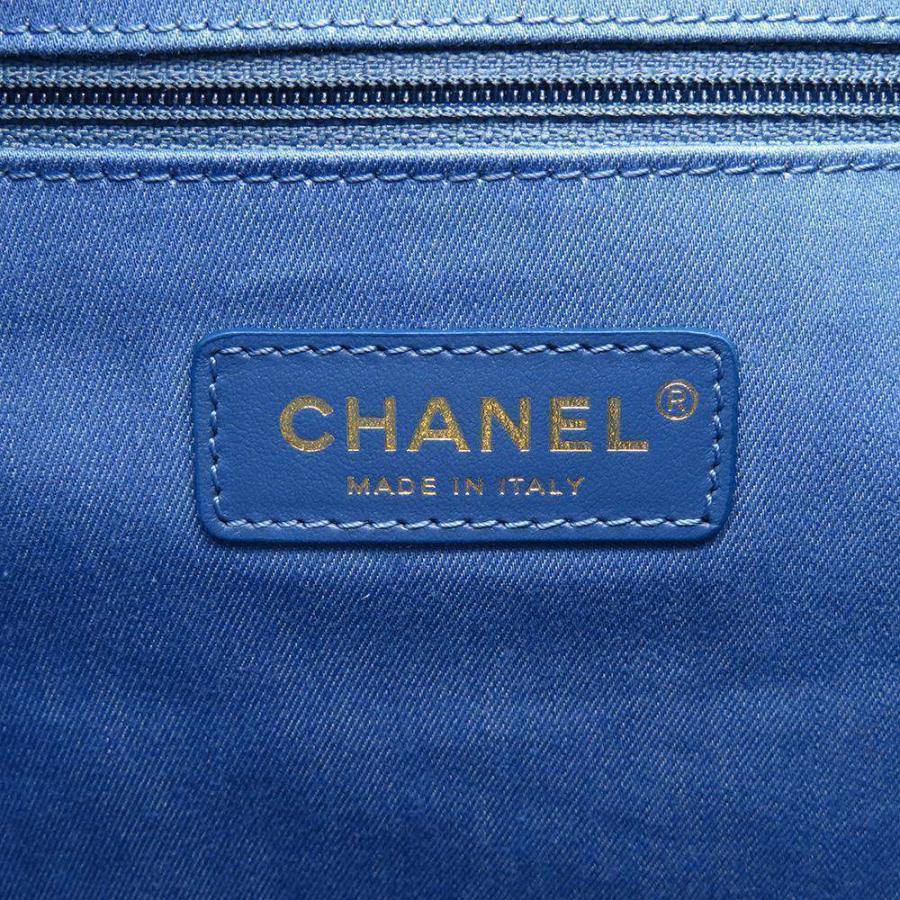 シャネル トートバッグ マキシ ショッピング バッグ デニム AS3128 B07643 CHANEL ショルダーバッグ ブルー ...