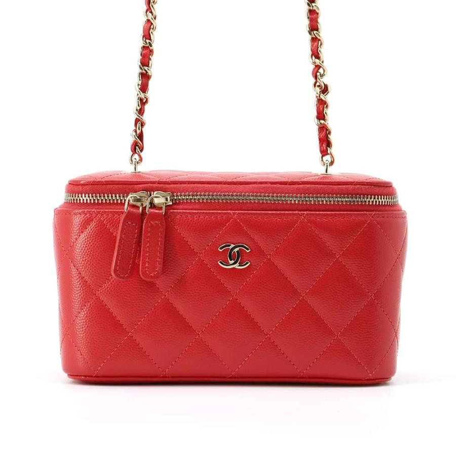 シャネル チェーンショルダーバッグ バニティ ココマーク マトラッセ キャビアスキン AP1341 CHANEL ヴァニティ 【安心保証 ...