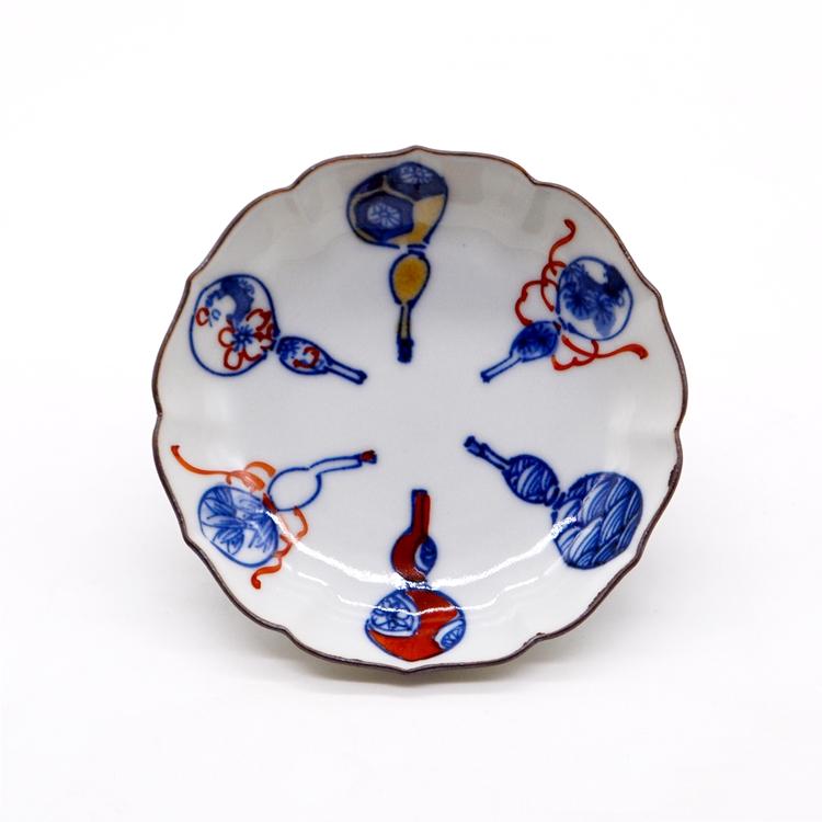 色絵瓢文輪花三寸皿 萠窯 : gs-0062 : GALLERY掌 - 通販 - Yahoo!ショッピング