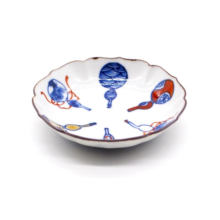色絵瓢文輪花三寸皿 萠窯 : gs-0062 : GALLERY掌 - 通販 - Yahoo!ショッピング