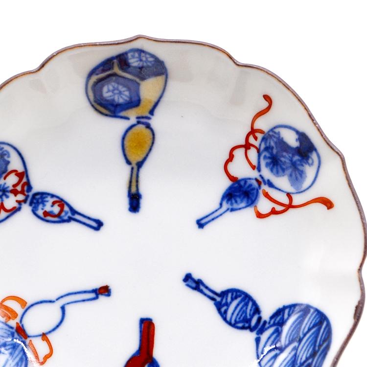 色絵瓢文輪花三寸皿 萠窯 : gs-0062 : GALLERY掌 - 通販 - Yahoo!ショッピング