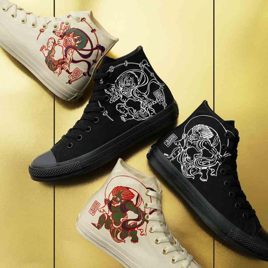 コンバース CONVERSE メンズ レディース スニーカー オールスター フウジンライジン HI 風神雷神 ハイカット 日本文化 かっこいい カジュアル CONVERSE（コンバース） メンズ レディース スニーカー オールスター