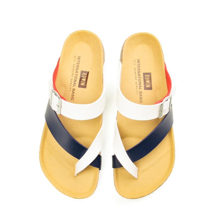 メンズ サンダル エドウィン EDWIN コンフォートサンダル トングサンダル ブラック ブラウン ホワイト ネイビー 紺 黒 白 茶 おしゃれ EB1003 :DM-EB1003:FOOT ...