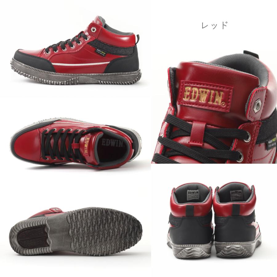 EDWIN（エドウィン） メンズ スニーカー EDM-3602 ミッドカット 超軽量 軽い 歩きやすい 4cm 防水 屈曲性 カジュアル 靴 シューズ : FOOT PLACE Yahoo ...