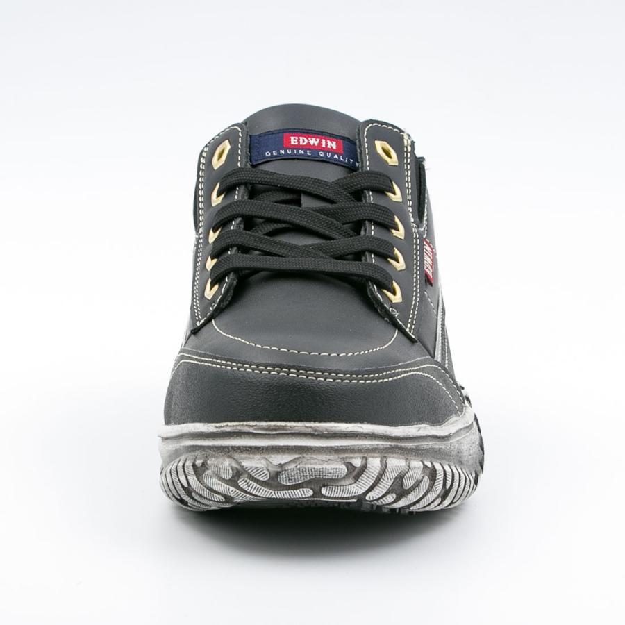 EDWIN（エドウィン） 作業靴 安全靴 おしゃれ メンズ 滑りにくい 防水 軽量 ローカット 軽い スニーカー EDWIN ESM-104 軽作業 カップインソール かかとが踏める ...