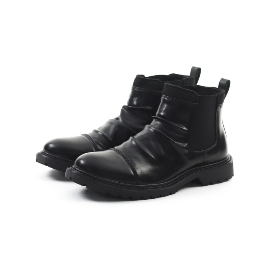 メンズ ブーツ ミドルブーツ 幅広 3E 防水 防滑 4cm防水 晴雨兼用 紐付き カジュアル きれいめ ビザリー bizarree KH ...