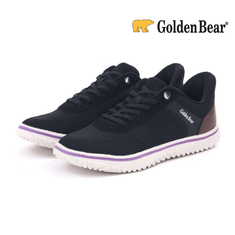 Golden Bear ゴールデンベア レディース スニーカー ハンズフリー スリッポン らくイン 4E EEEE 幅広 ワイド GB-415 立ったまま履ける ゴム紐 軽量 軽い ゆった ...