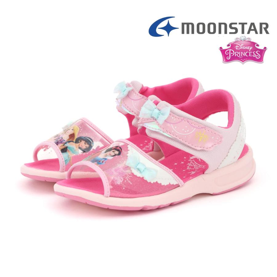 MoonStar ムーンスター moonstar キッズ ジュニア サンダル ディズニー Disney DN C1351 女の子 子供靴 シンデレラ アリエル 白雪姫 ベル ラプンツェル ...