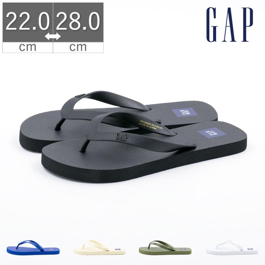 GAP ギャップ レディース メンズ サンダル ビーサン GPU22324 海 ブルー クリーム カーキ ブラック ホワイト 青 黒 ロゴ ビーチサンダル : FOOT PLACE Yahoo ...