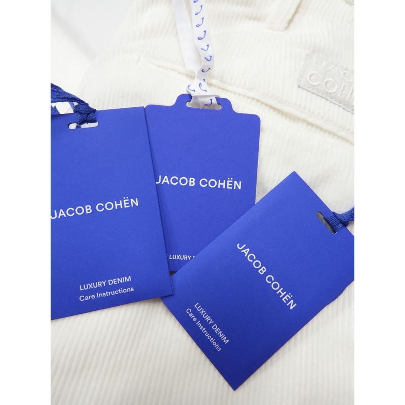 JACOB COHEN COHEN（ヤコブ コーエン) CARROT SLIM FIT ワンタック ダブル仕立て クロップド ストレッチ ...
