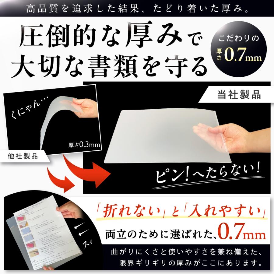 クリアファイル A4 クリアーホルダー 厚さ 0.7mm ポスター 表彰状 賞状ファイル 賞状入れ 厚手 硬い 書類整理持ち運び 推し活グッズ _厚手クリアファイル_ : ganbalzo ...