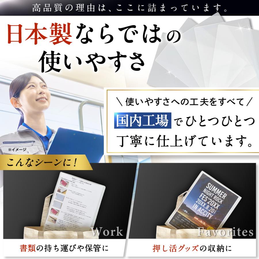 クリアファイル A4 クリアーホルダー 厚さ 0.7mm ポスター 表彰状 賞状ファイル 賞状入れ 厚手 硬い 書類整理持ち運び 推し活グッズ _厚手クリアファイル_ : ganbalzo ...