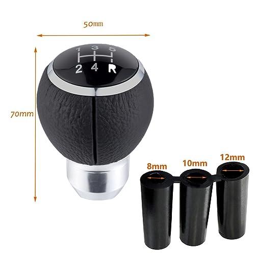 Lunsom シフトノブ レザー 軽量 シフトレバー 5速シフトノブ マニュアル車に適用します, ブラック : ガンダカラー - 通販 - Yahoo!ショッピング