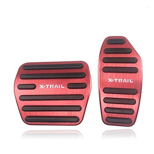 LEXLEYS 新型エクストレイル T33 T32 NT32 HT32 HNT32 アルミ ペダル アクセル ブレーキ カバー 滑り止め付 被せる ゴム X-TRAILカスタムドレスアップ ...