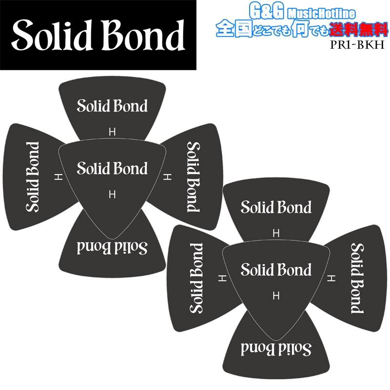 5/11まで大量ポイントアップ！ Solid Bond ピック トライアングル ブラック ヘビー×10枚 Triangle Pick 1 Black Heavy PR1-BKH ソリッドボンド ...