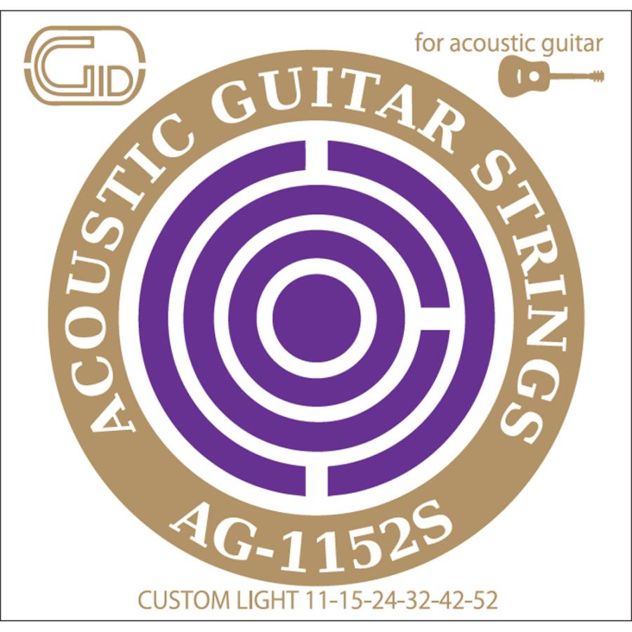 ジッド アコースティックギター弦 セット弦 .011-.052 カスタムライト GID AG-1152S CUSTOM LIGHT : G&G ...
