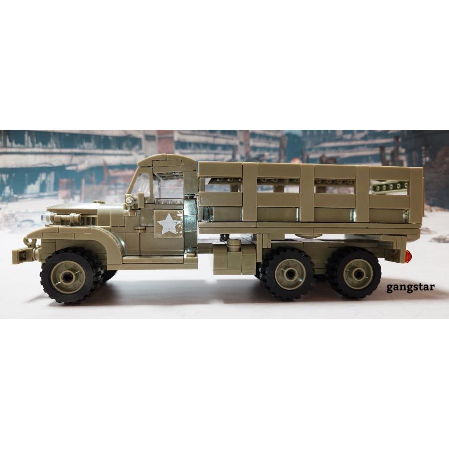 レゴ LEGO ブロック 互換 車 装甲車 アメリカ軍 自衛隊等 CCKW 軍用トラック ミリタリーブロック模型 ミリタリーブロック模型 国内 ...