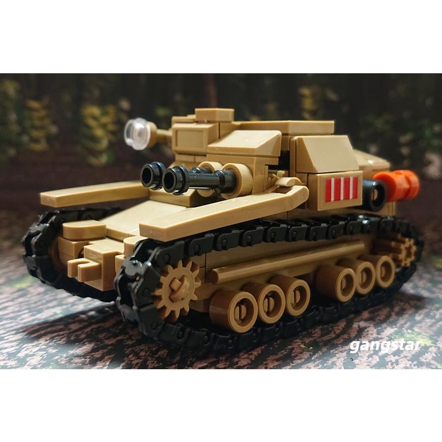 レゴ LEGO ブロック 互換 車 軍用車両 戦車 イタリア CV33 カルロ・ヴェローチェ 豆戦車 ミリタリーブロック模型 国内より発送 ...
