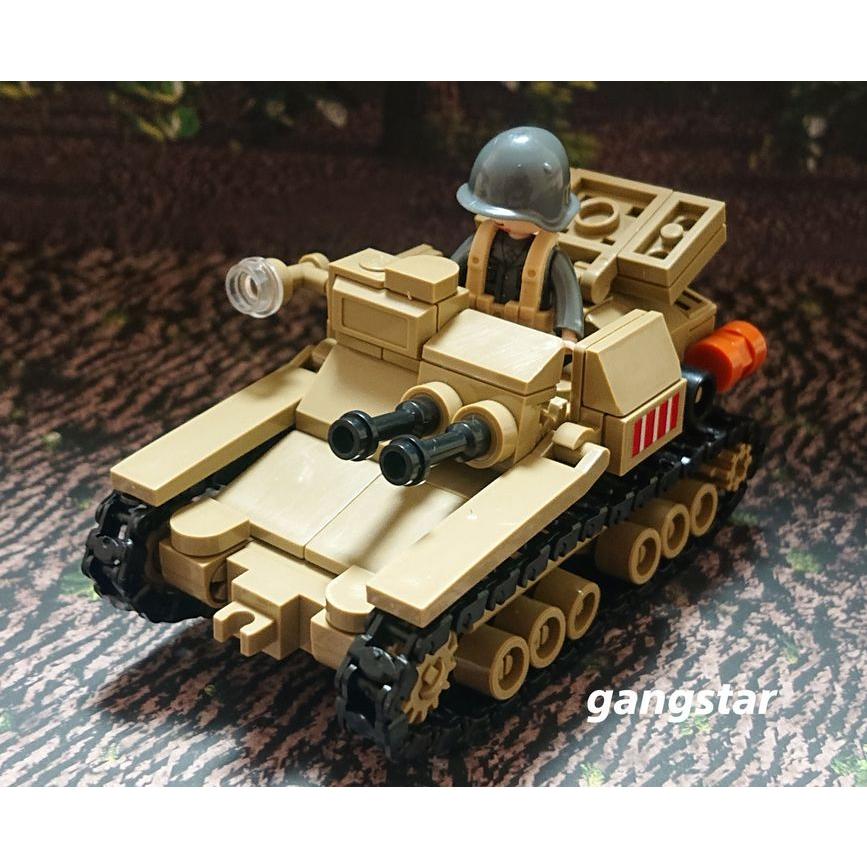 レゴ LEGO ブロック 互換 車 軍用車両 戦車 イタリア CV33 カルロ・ヴェローチェ 豆戦車 ミリタリーブロック模型 国内より発送 ...