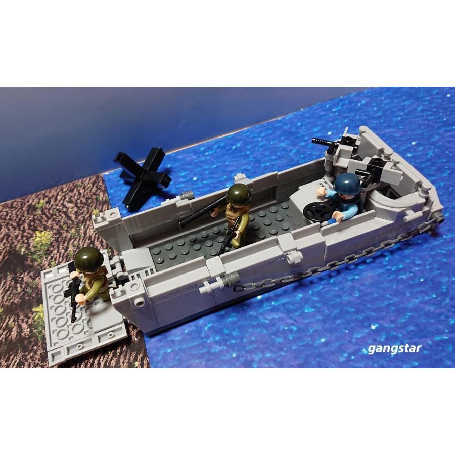 レゴ LEGO ブロック 互換 船 LCVP 上陸用舟艇 ヒギンズ・ボート ミリタリーブロック模型 国内発送 : ガン ...