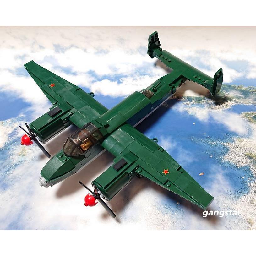 レゴ LEGO ブロック 互換 飛行機 戦闘機 爆撃機 ソビエト Tu-2 バット (急降下)爆撃機 ミリタリーブロック模型 国内より発送 ...