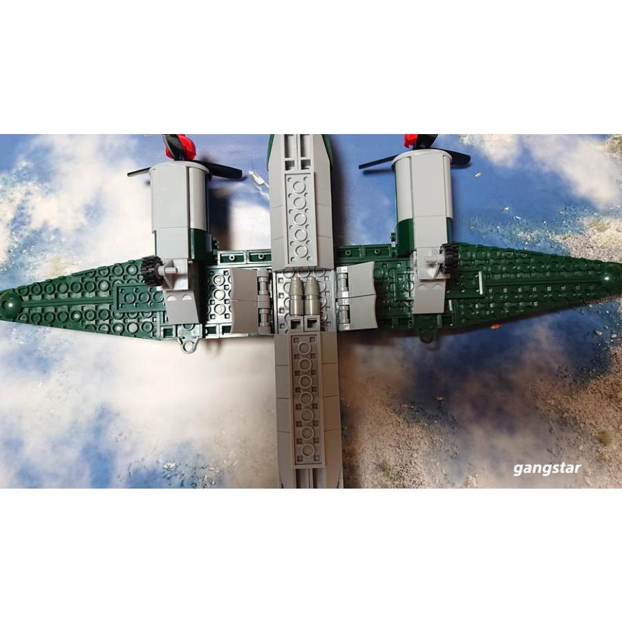 レゴ LEGO ブロック 互換 飛行機 戦闘機 爆撃機 ソビエト Tu-2 バット (急降下)爆撃機 ミリタリーブロック模型 国内より発送 ...
